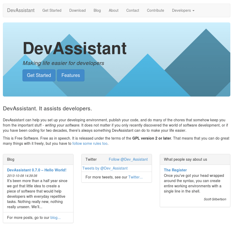 DevAssistant má svůj web | MojeFedora.cz